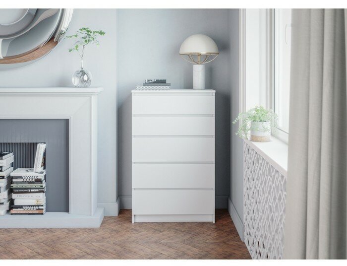Комод для хранения «Мадера», 704×404×1120 мм, цвет белый