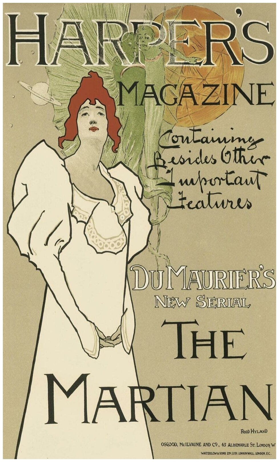Постер / Плакат / Картина Рекламный плакат - Harpers Magazine, The Martian 60х90 см в подарочном тубусе