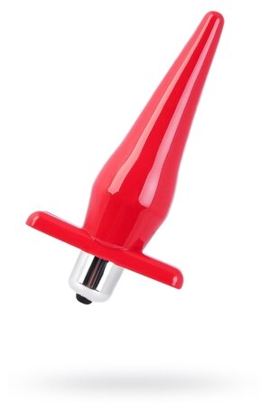 Анальная вибровтулка TOYFA Black&Red - красный