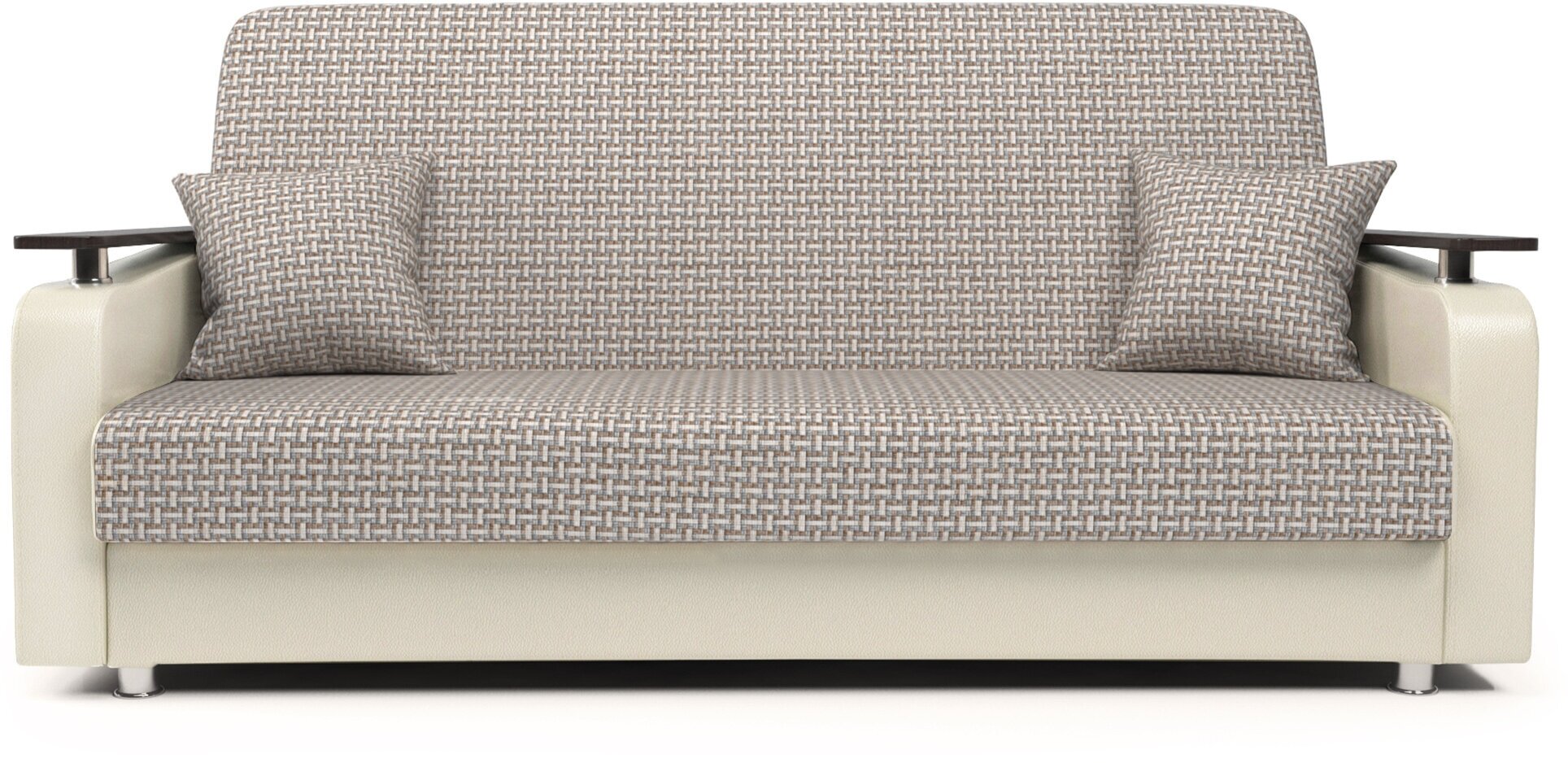 Диван-кровать книжка Мелодия ДП №1 120 Корфу беж и экокожа беж