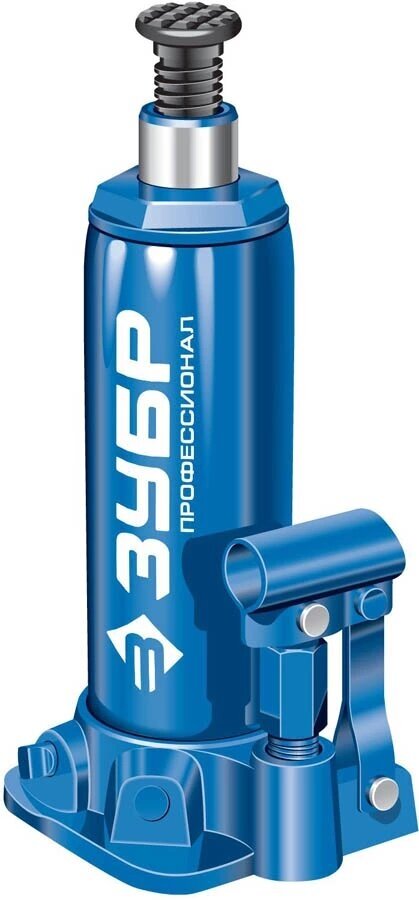 ЗУБР 6т, 215-415мм домкрат бутылочный гидравлический в кейсе, Профессионал, 43060-6-K_z01