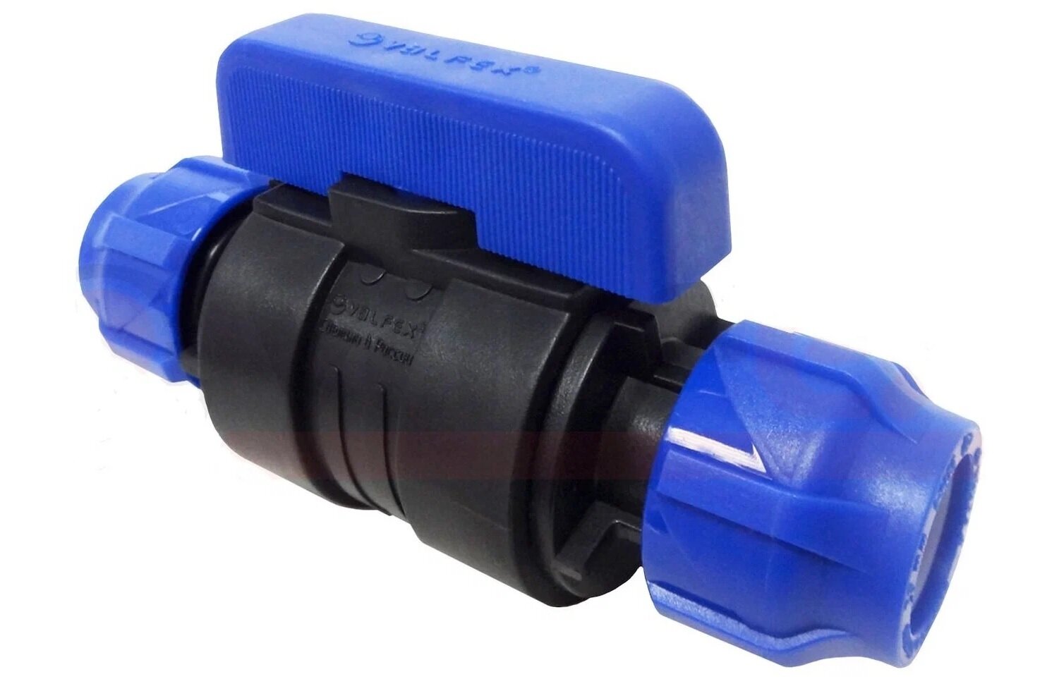 Кран шаровой ПНД 63х63 цц Valfex