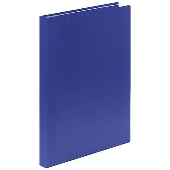 Папка с файлами Lite А4 20 файлов синий пластик 500 мкм