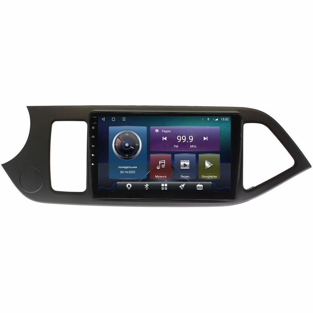 Магнитола CRS-300 Киа Пиканто 2 Kia Picanto II 2011-2016 - Android 13 - Процессор 8 ядер - Память 6+128Gb - Carplay - DSP 36 полос - 4G(Sim)