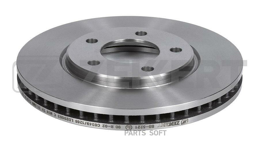 ZEKKERT BS-5221 Диск торм. перед. Chrysler Voyager IV 00- Dodge Caravan IV 01- ()