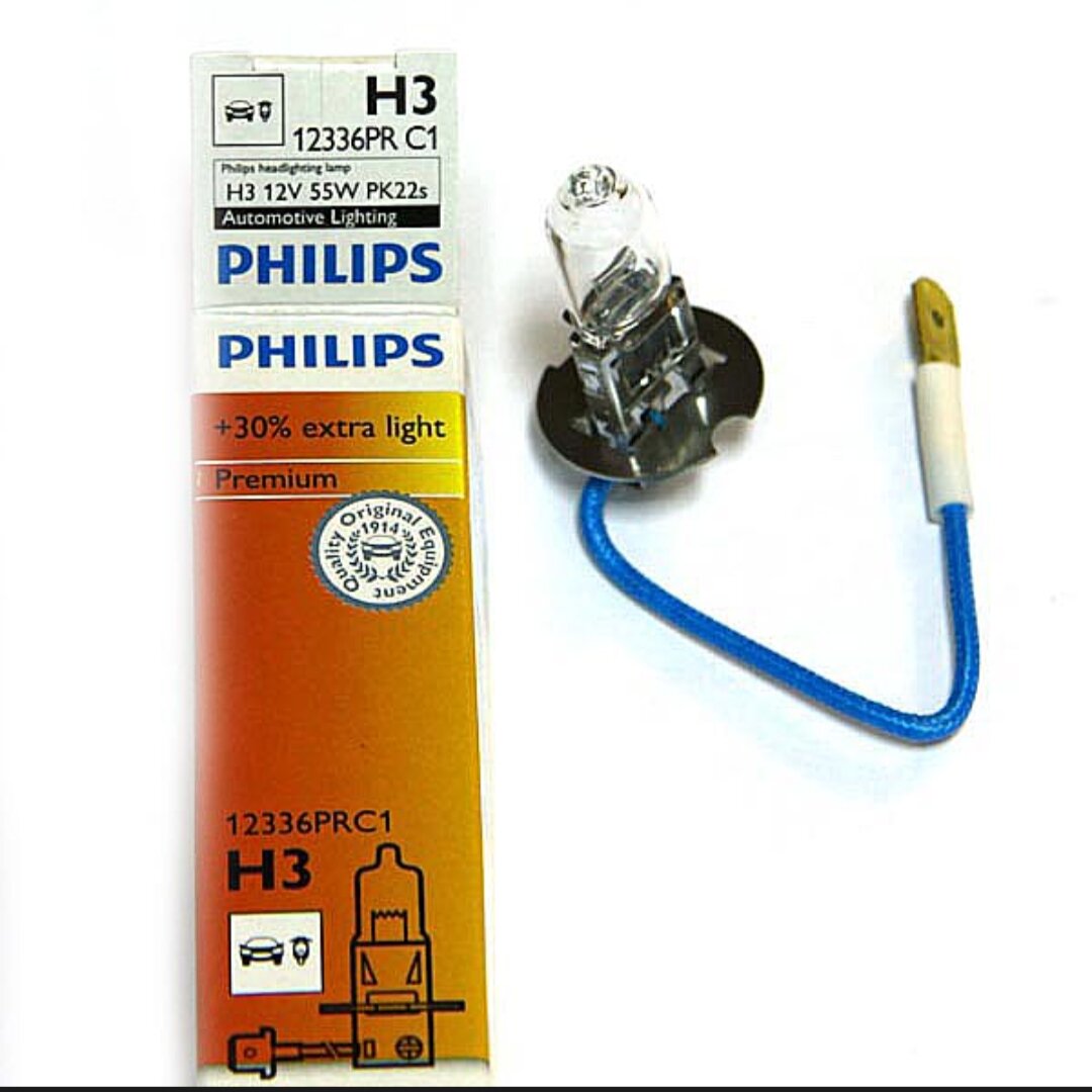 PHILIPS Автолампа Н3 (55) РК22s+30% PREMIUM 12V