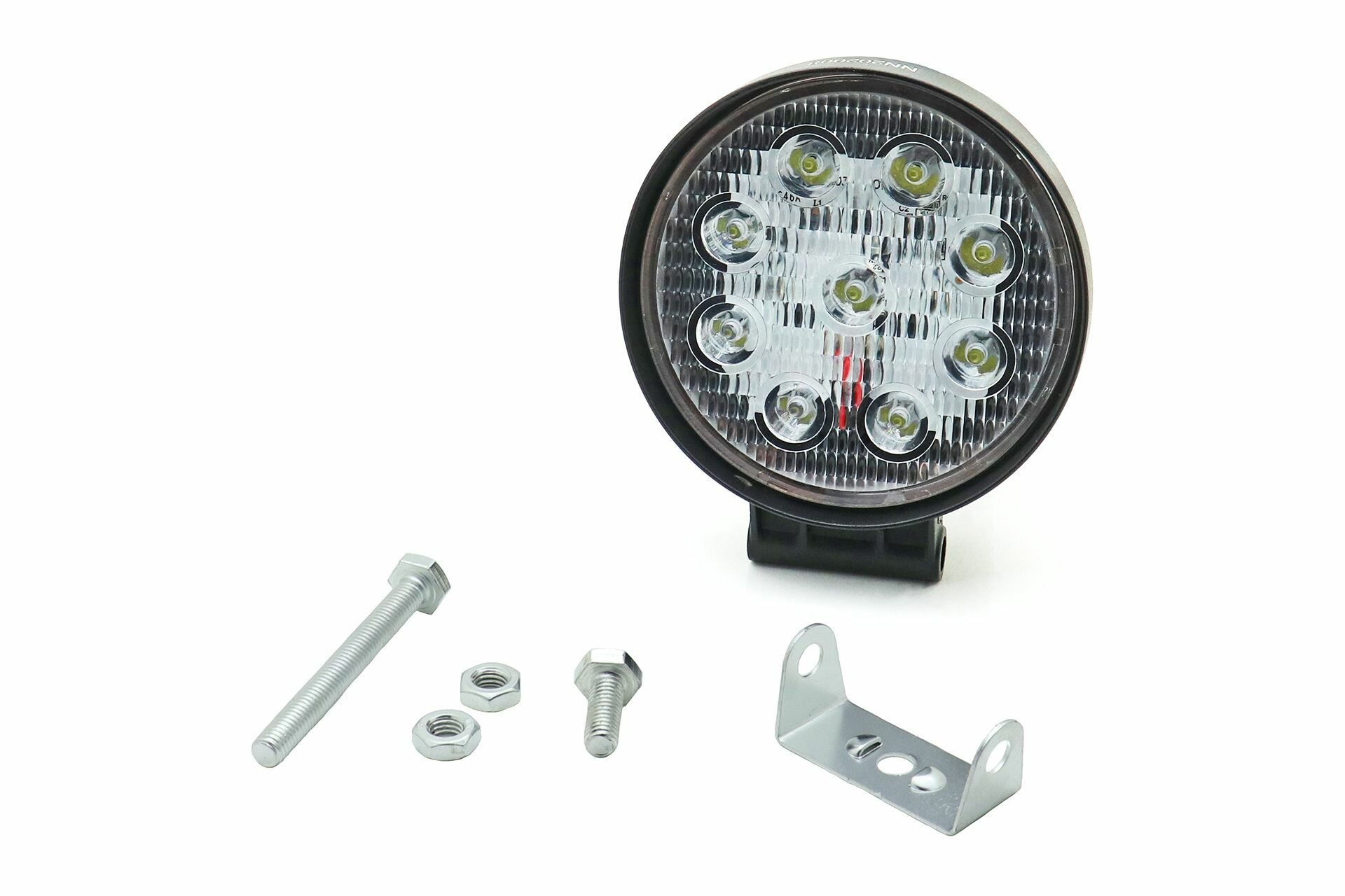 Фара светодиодная 27W 9 диодов SMD, 55мм круг. мет. корпус, ближний свет (Flood)