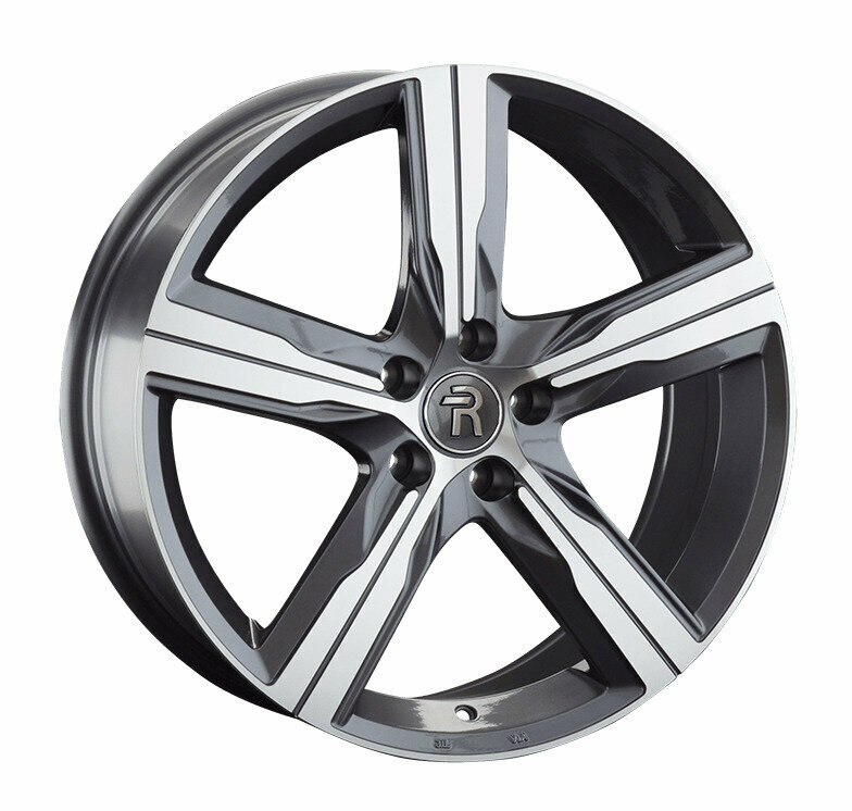 Колесный диск Replay A160 19x8" PCD5x112 ET32 D66,6 темно-серый глянцевый с полированными лучами