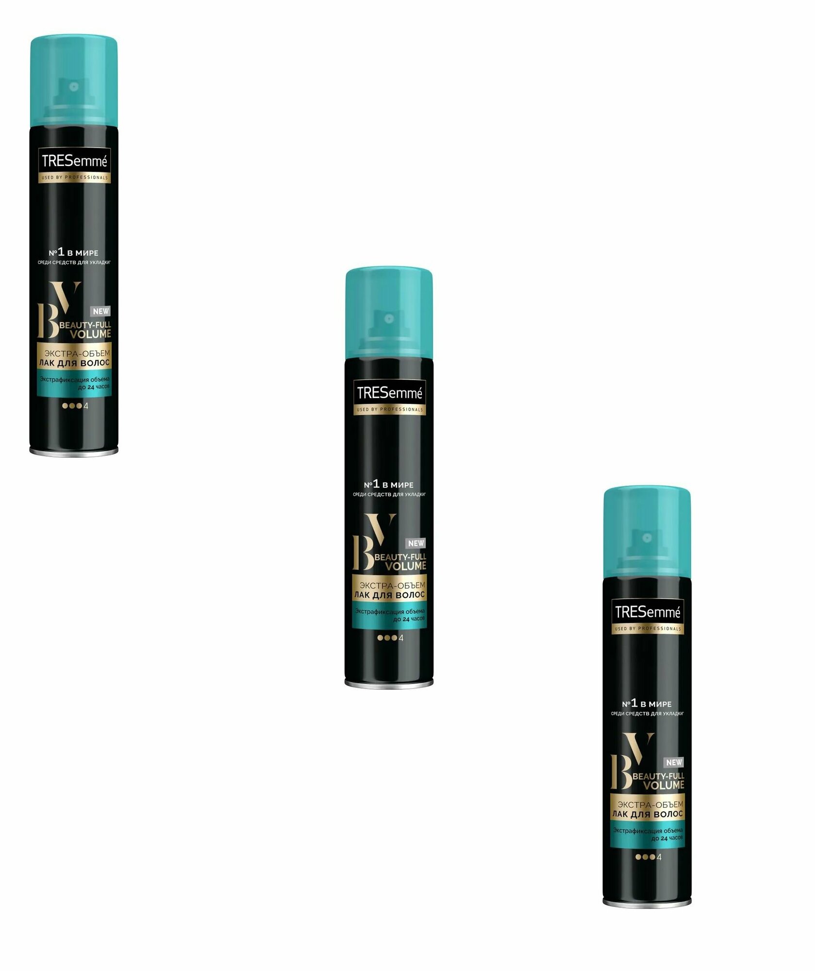 Тресемме Лак для укладки волос для создания объема Beauty-full Volume экстрасильная фиксация, 250мл, 3 уп