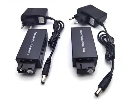 Миниатюрный оптоволоконный трансивер SC, гигабитный медиаконвертер, малогабаритный MC 1 pair EU