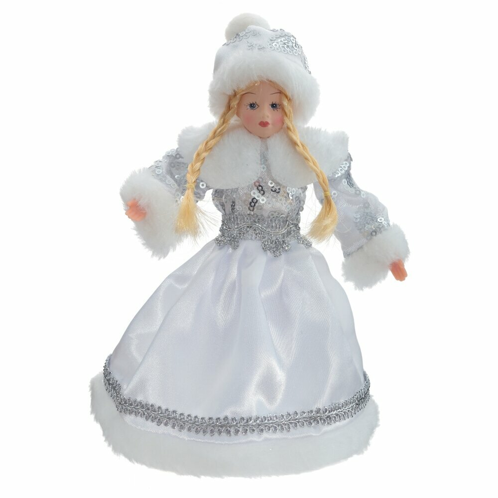 Снегурочка подвесная с ёмкостью для конфет, L13 W13 H21 см