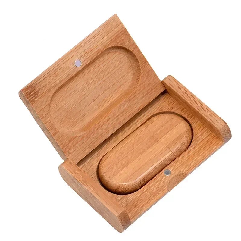 Деревянная USB-флешка JASTER 32GB, carbonized с коробкой