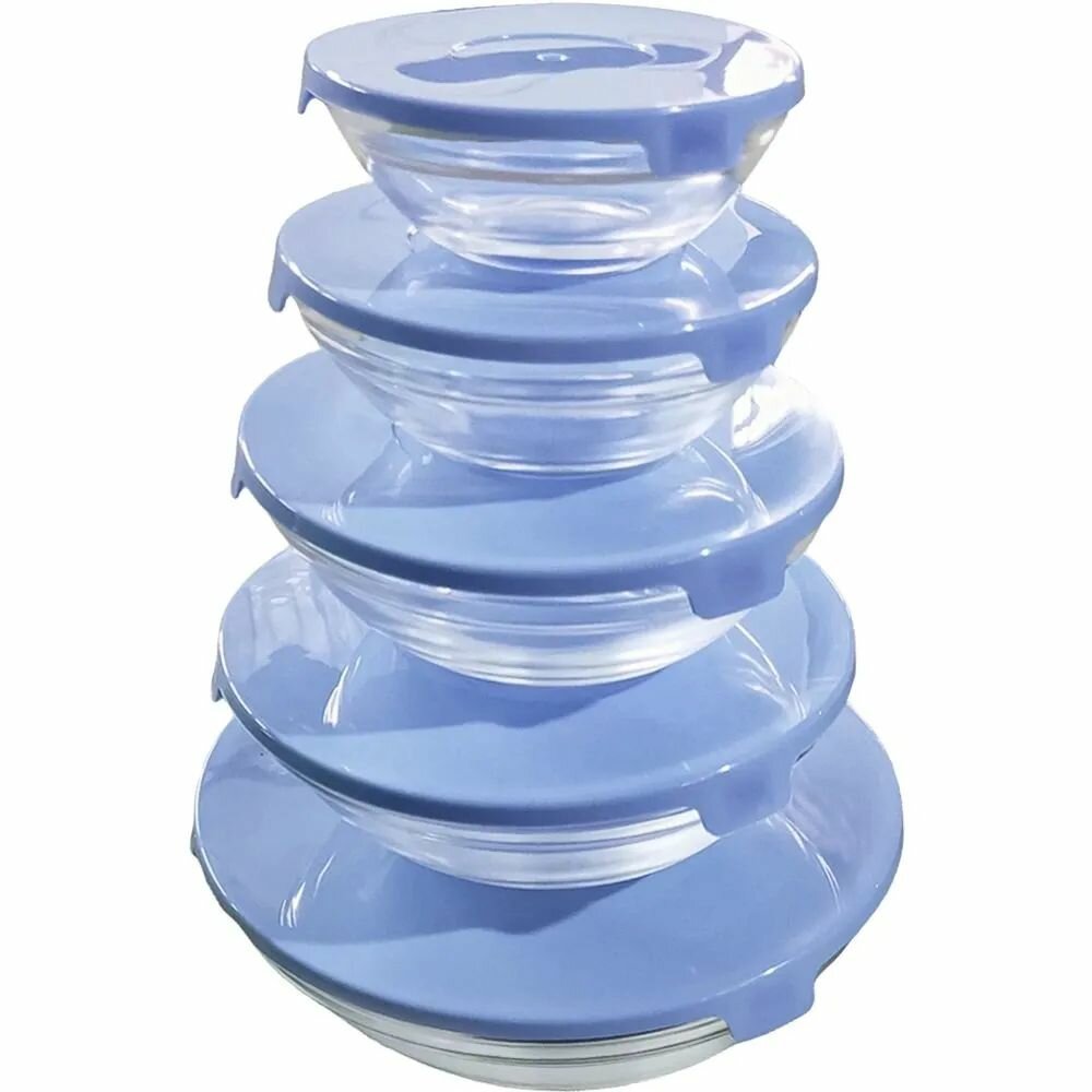 Салатники стеклянные набор, Set 5 шт