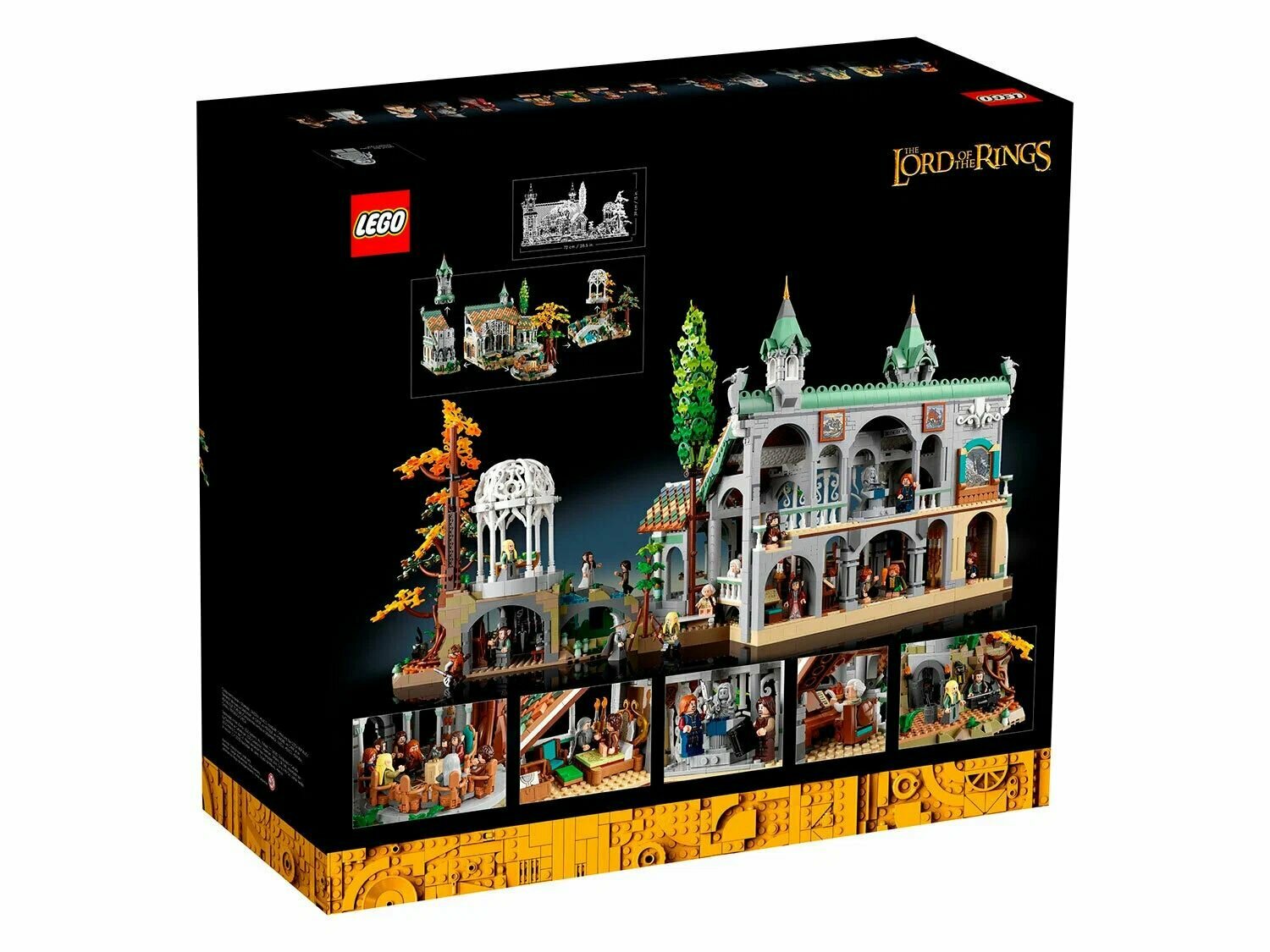 Большой набор конструктора LEGO Icons 10316 The Lord of the Rings Rivendell / Лего Властелин Колец Ривенделл