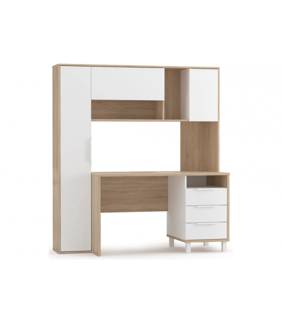 Стол письменный Sham 12.95 дуб сонома / белый PE шагрень 9415713