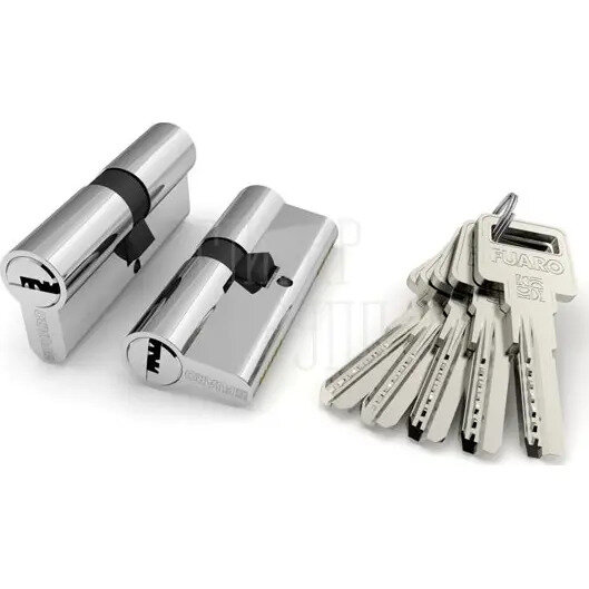 Цилиндровый механизм Fuaro (Фуаро) (R600/90) R6000Key90 mm (50+10+30) хром