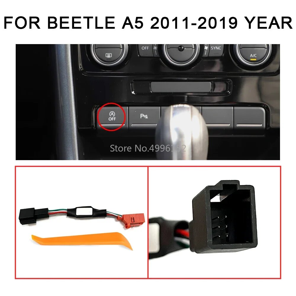 Элиминатор двигателя Stop Start для VW Volkswagen Beetle MK5 2011-2019, автомобильный автоматический запуск и стоп-канситель, автоматический штекер, выключаемый кабель