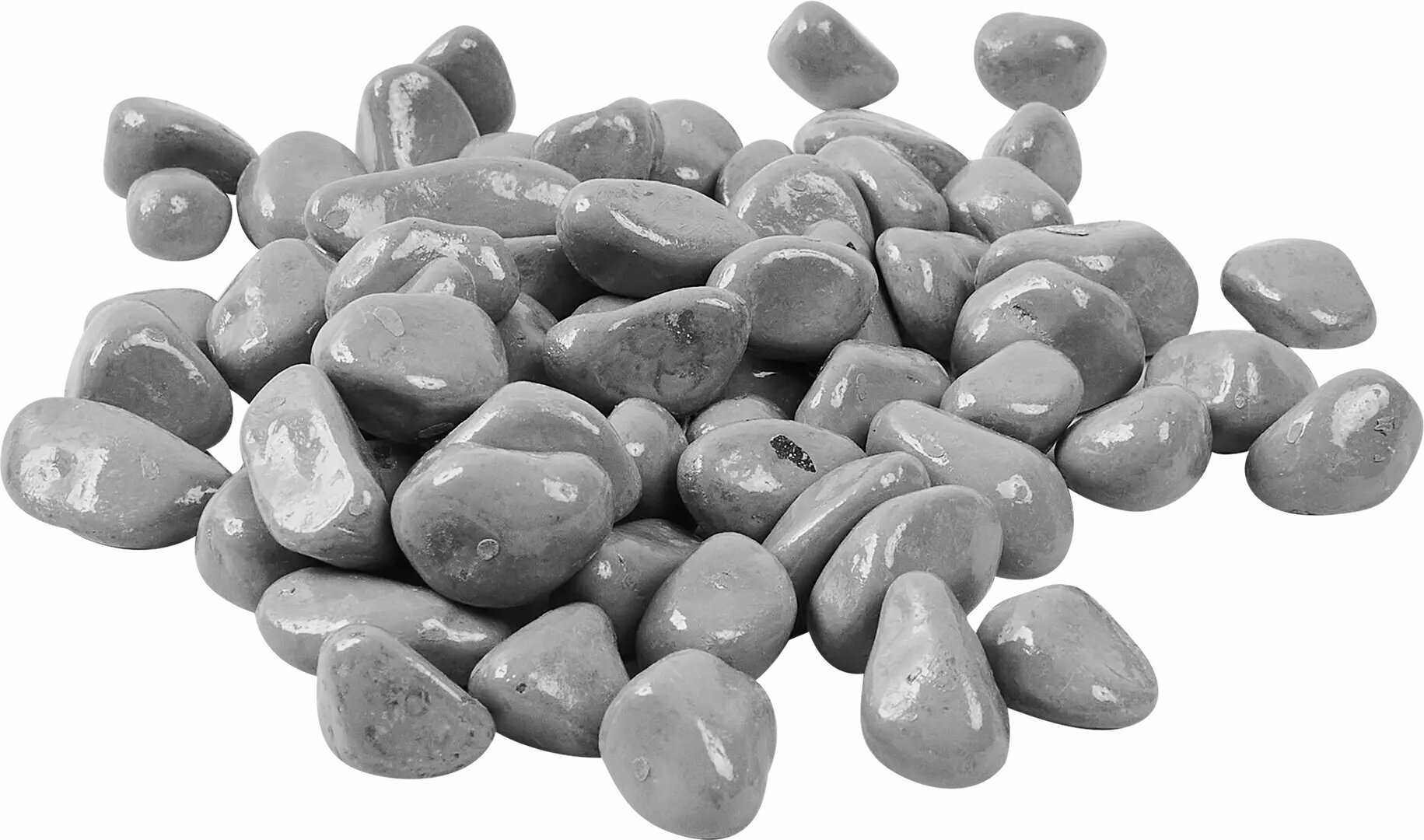 Галька цветная фракция 10-15 мм серая