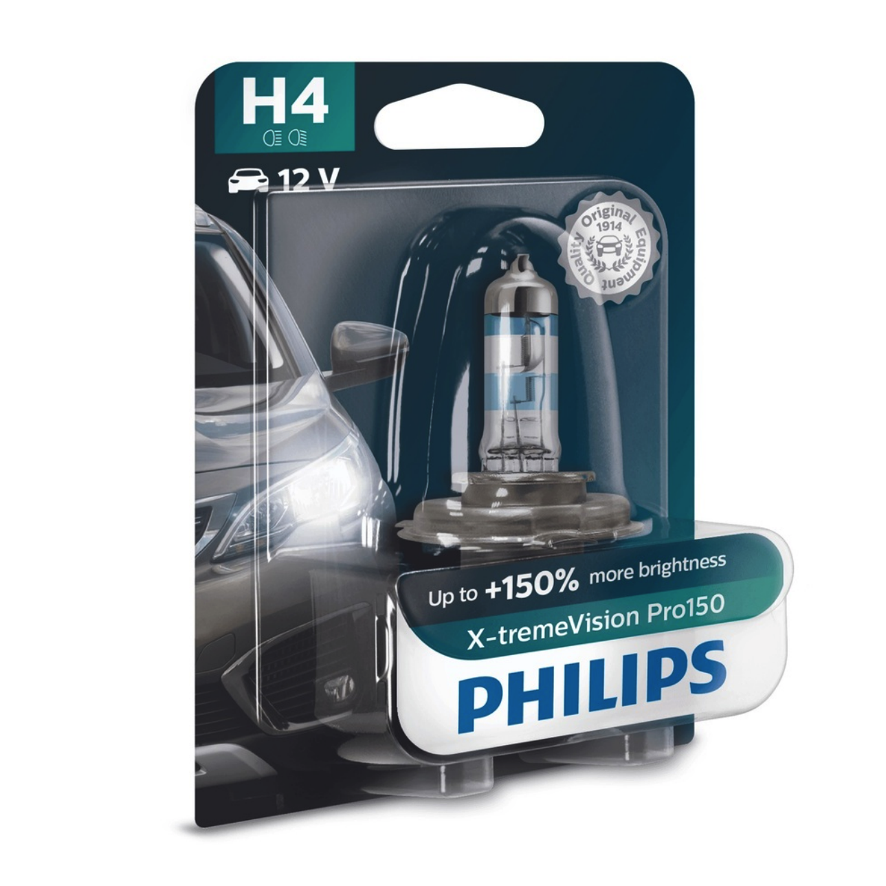 Галогенная автомобильная лампа накаливания Philips H4, 60/55W, 10 шт, 12342XVPB1