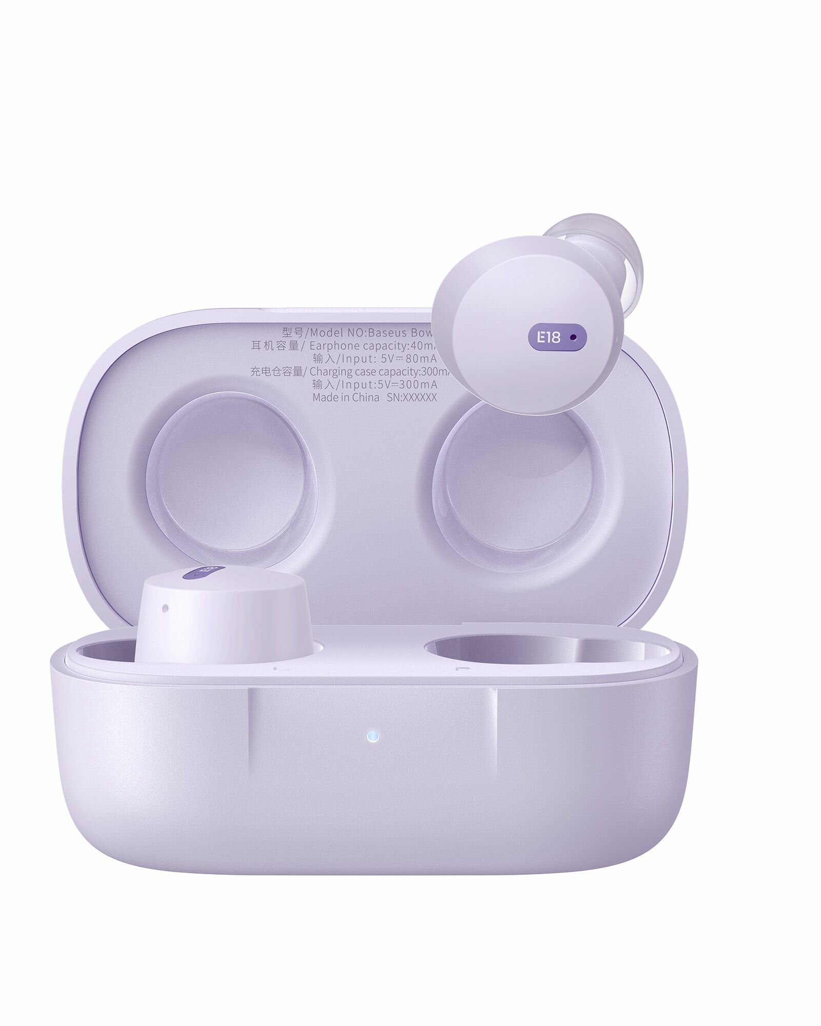 Наушники беспроводные Baseus Bowie E18 (A00023800533-00) фиолетовый