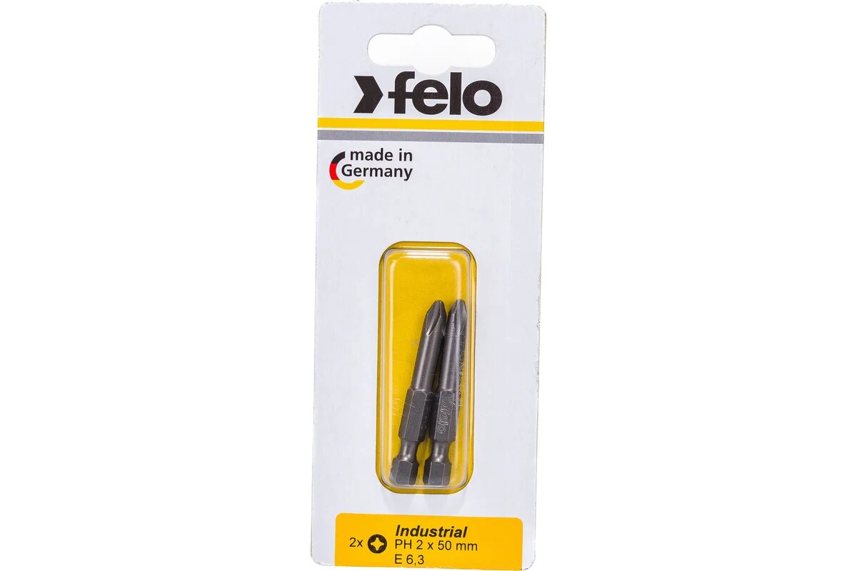 Felo биты крестовые ударные PH 2X50 набор 2шт для винтовертов и электроинструмента 03202536
