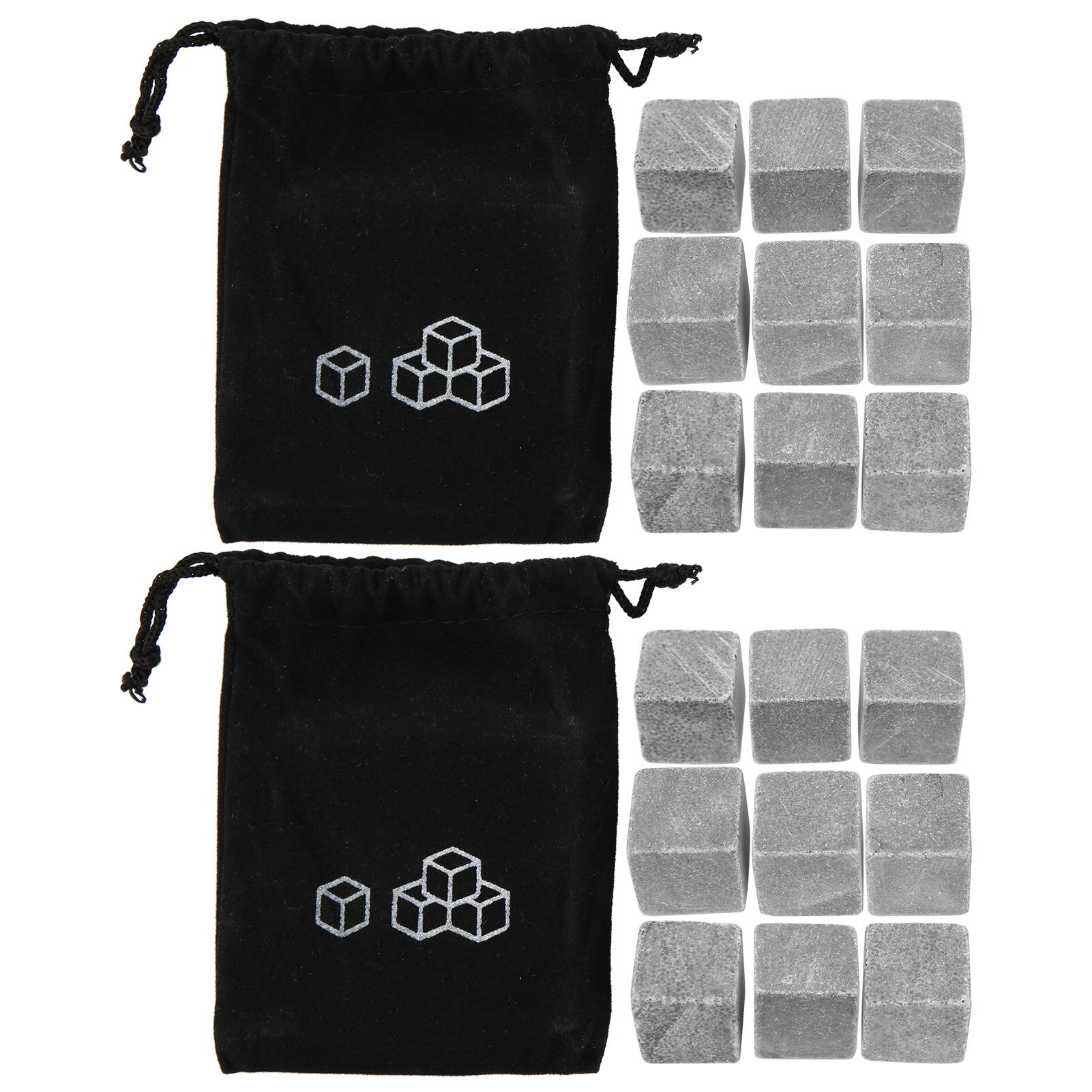 Набор из 9 кубиков льда для виски, многоразовые, для охлаждения вина и напитков.