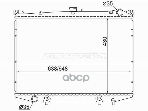 Радиатор Nissan Terrano 86-96 / Datsun 85-96 Sat арт. NS000W21-D
