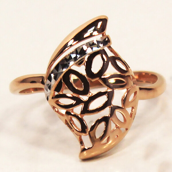 Кольцо, красное золото, 585 проба