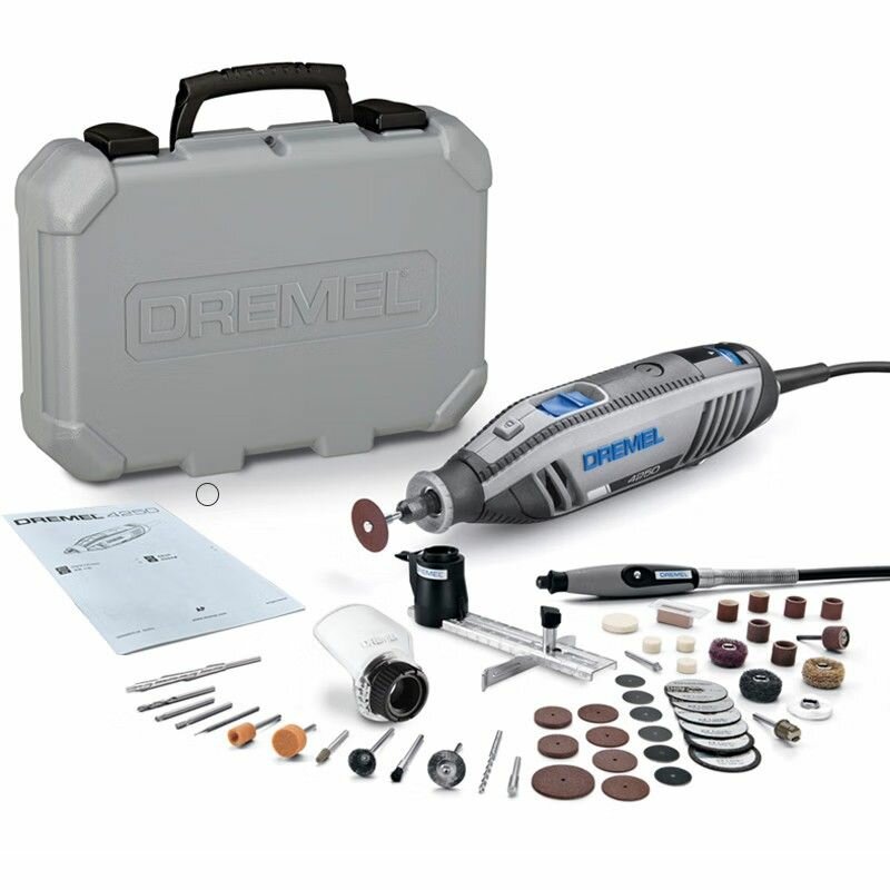 Электрическая шлифовальная машина с вращающимся инструментом Dremel 4250, с 50 насадками, 175 Вт