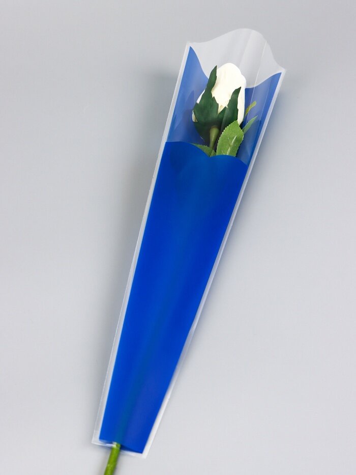 Пакет конус для цветов, «Уверенность», 12.5+4×45 см