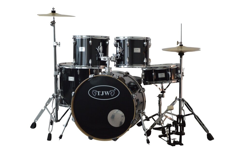 JW225-TF-BK Барабанная установка (2 коробки), черная, TJW