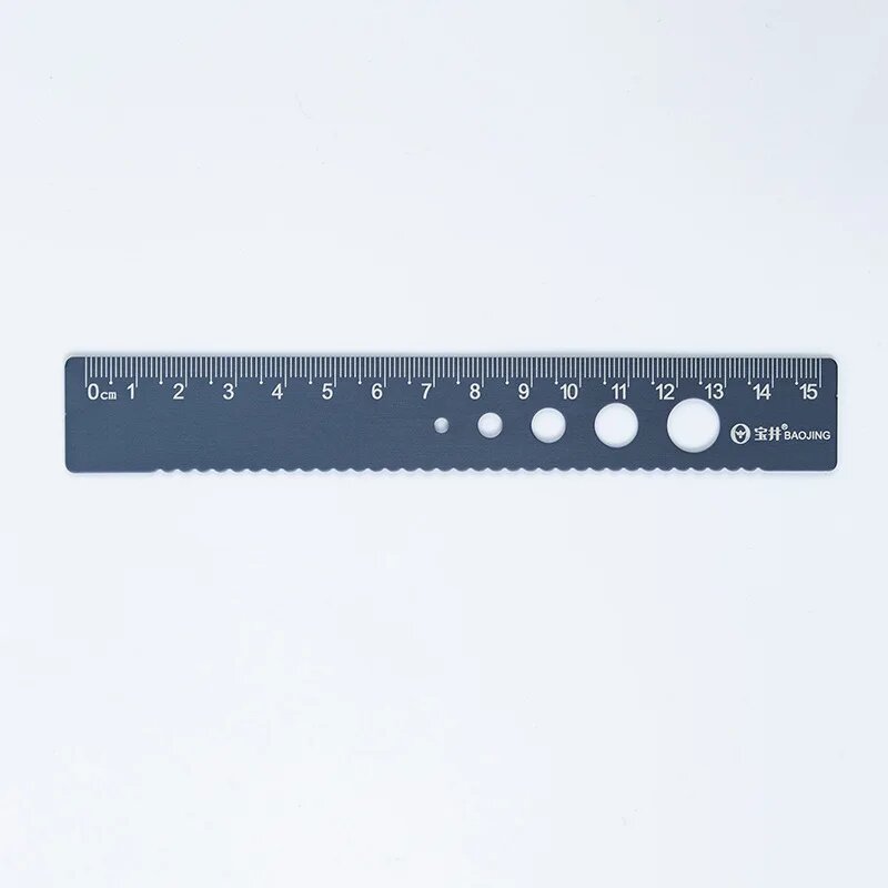 Алюминиевая линейка 15 см/6 дюймов — инструмент для рисования волнистых краев, легкие канцелярские принадлежности для студентов для школы и офиса