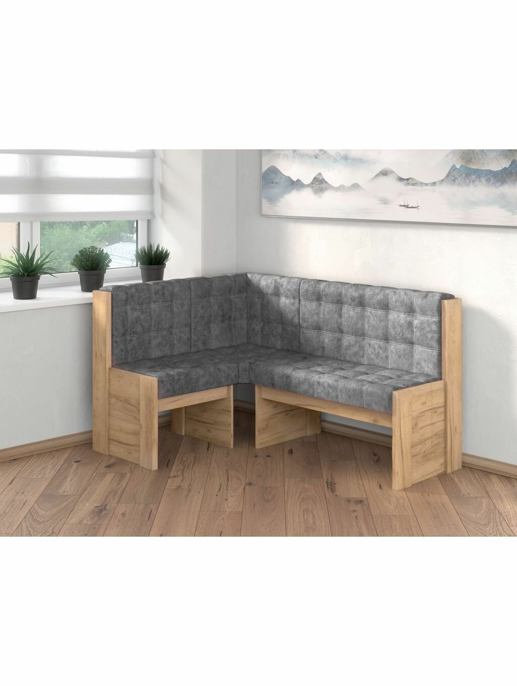 Кухонная скамья Квадро 146/106х52х86 см