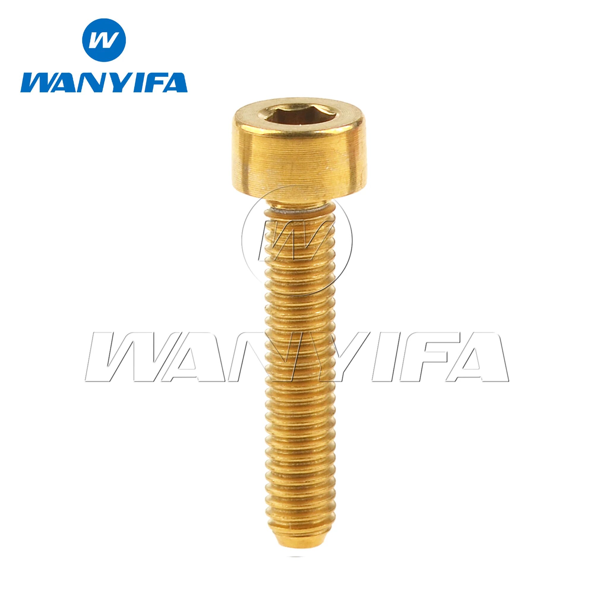 Титановые болты Wanyifa M3 M4X6/8/10/12/15/18/20 мм М4, Gold, 12mm
