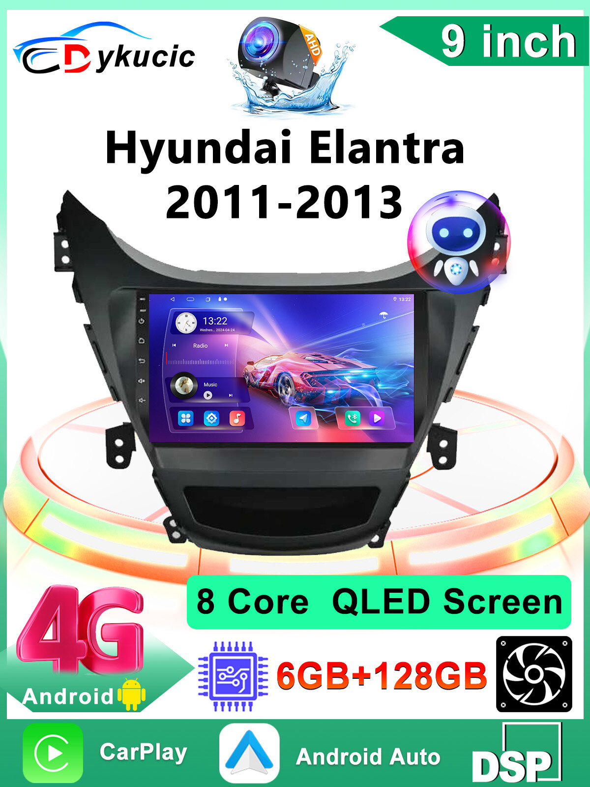 Магнитола для Hyundai Elantra 5 (MD) 2011-2014