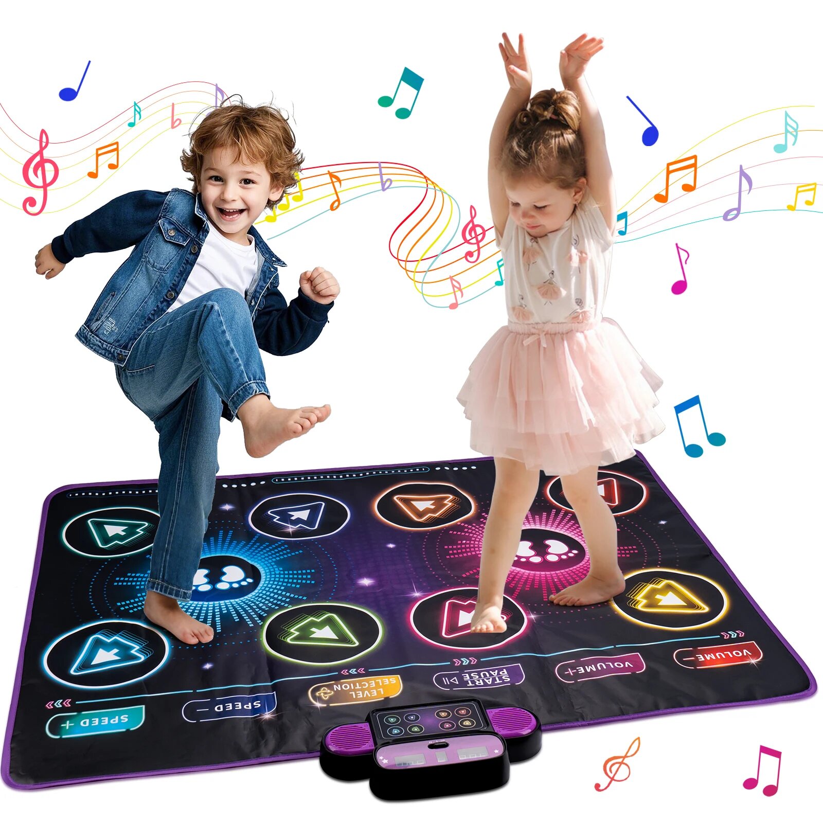 Детский танцпол электронный COOLPLAY 106x80cm, черный