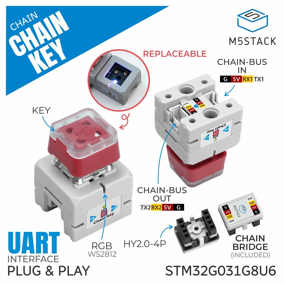 Механическая кнопка M5Stack U206
