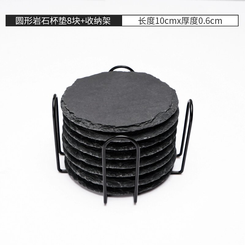 Подставки для коктейлей из натурального камня, термоизоляционные подставки для виски, барные подставки Круглые