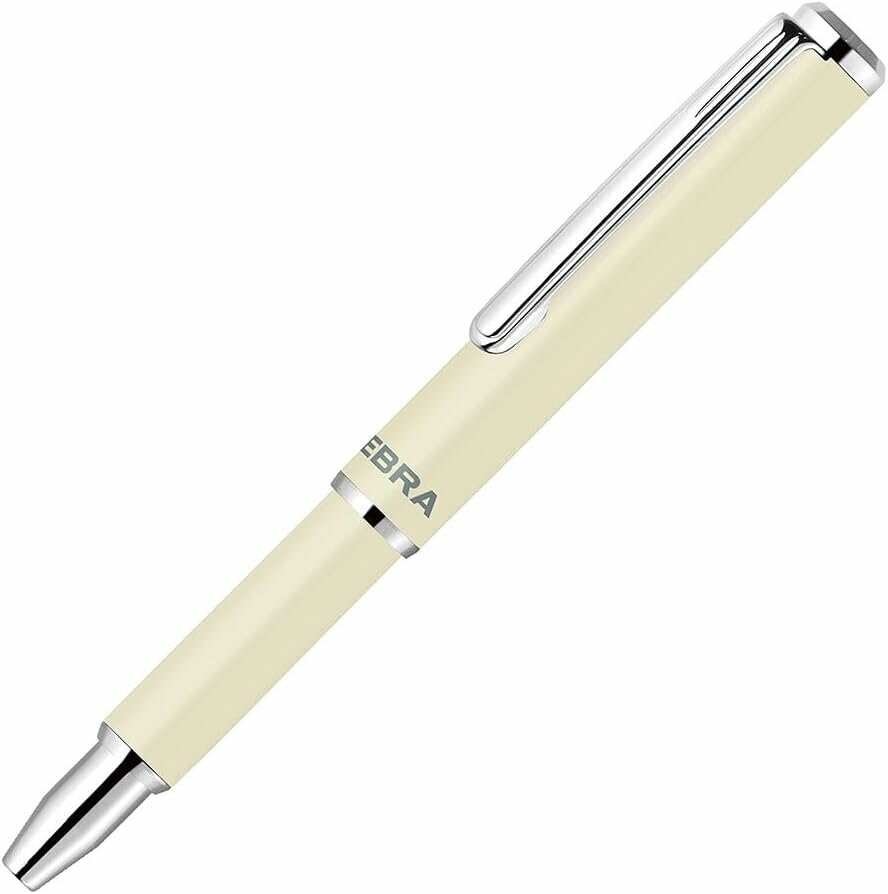 Шариковая мини-ручка слайдер Zebra SL-F1 бежевая (BA55-EC-IV)