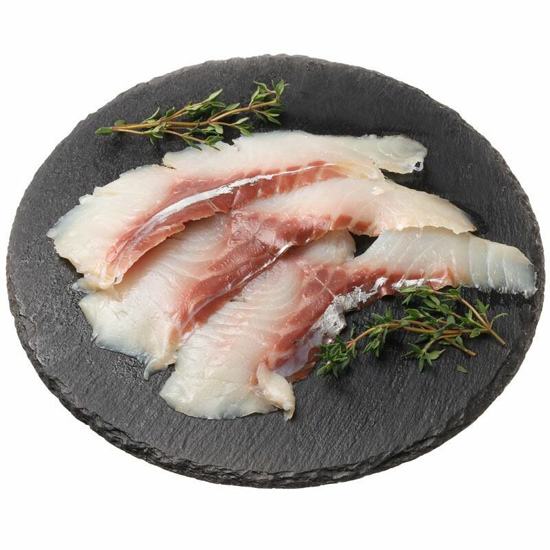 Нельма холодного копчения филе нарезка Деликатеска 100г