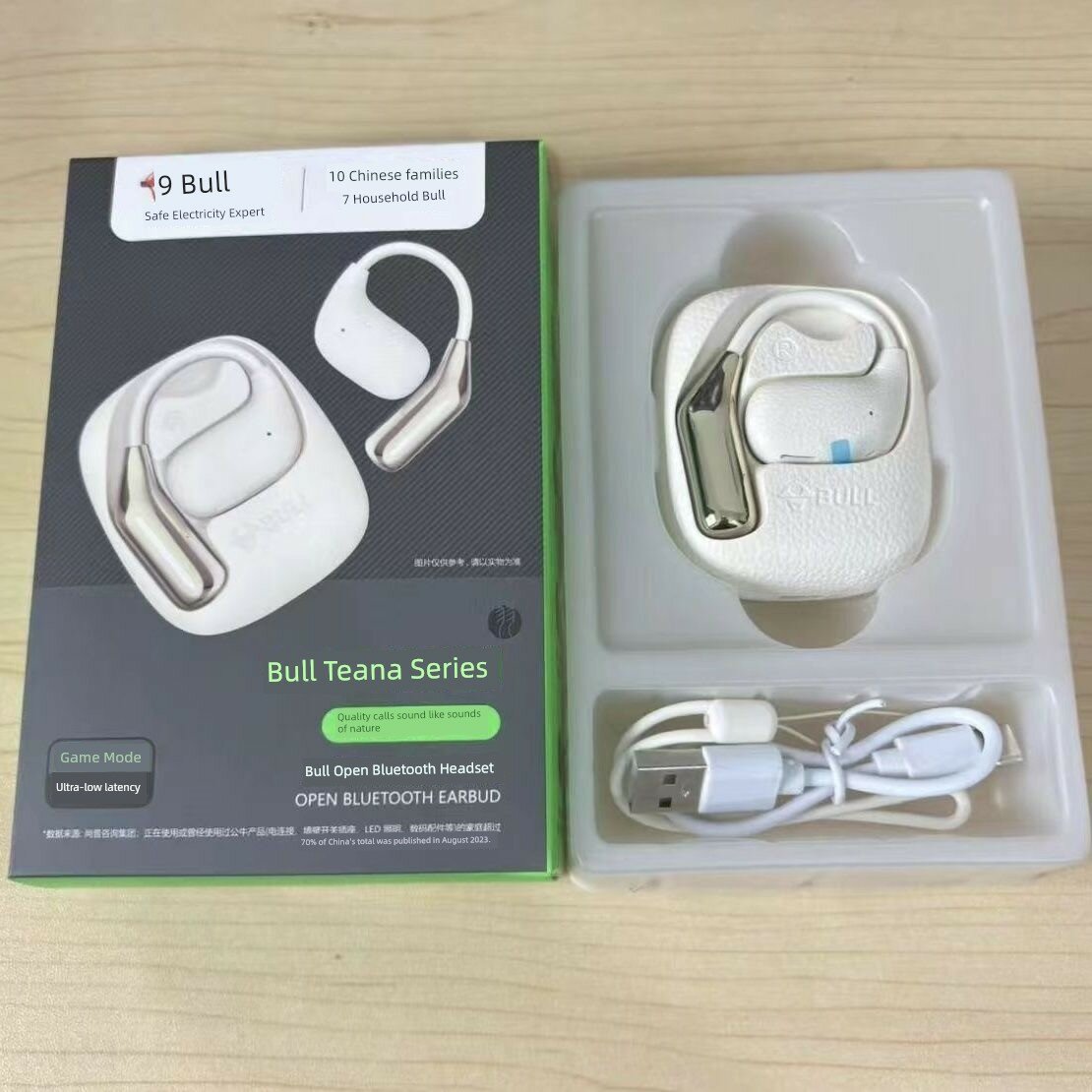 Открытые Bluetooth-наушники с креплением на ухо, высокое качество звука, длительное время работы - модель OWSG1