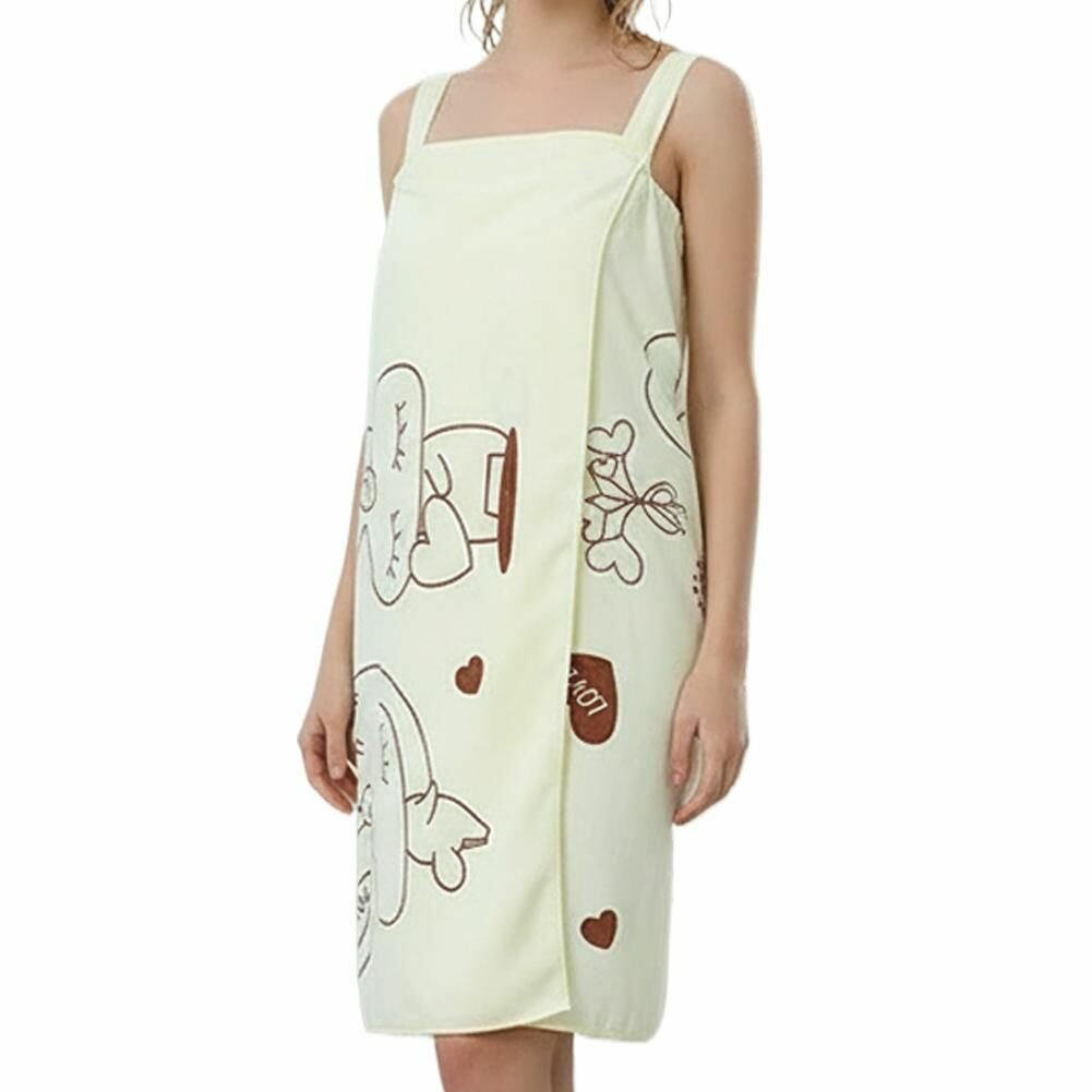 Женский халат-полотенце из микрофибры, банный халат с принтом, меняется в бурнус, мягкий и впитывающий, для пляжа, сауны, спа, защита от просвечивания