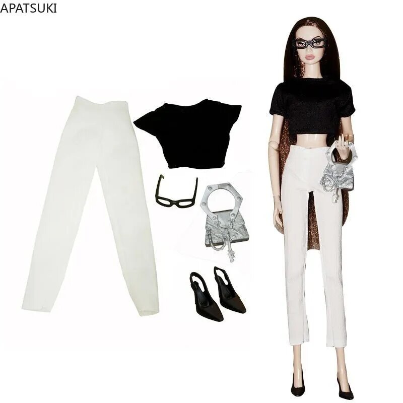 Модный комплект одежды офисной леди для куклы Барби