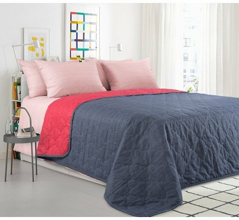 Покрывало 200х210 см перкаль Бушующий вулкан