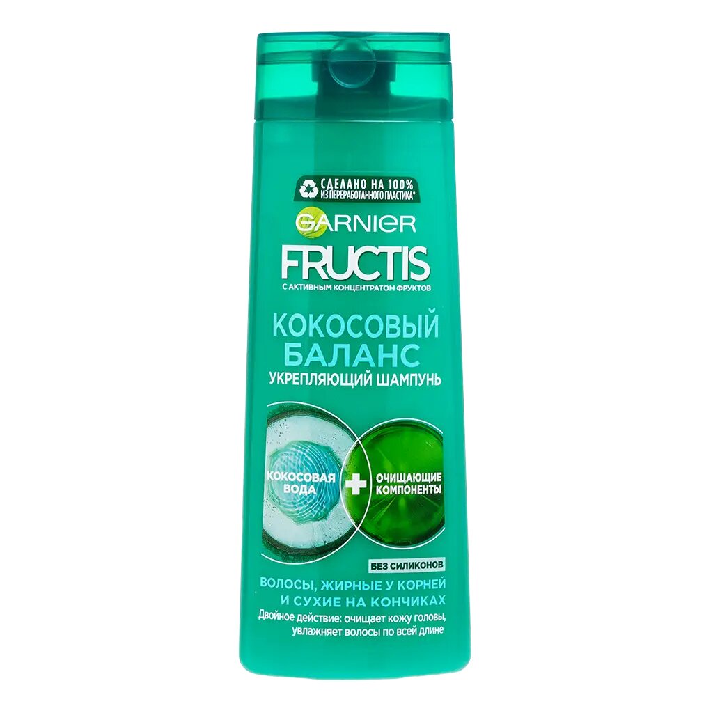 Garnier Fructis Шампунь укрепляющий Кокосовый баланс 400 мл 1 шт