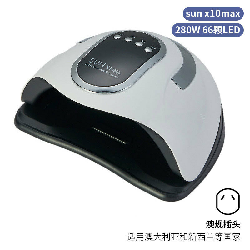 Sun X10Max 66 Светодиодов Белая УФ-лампа для маникюра с австралийским разъемом для Австралии, Новой Зеландии