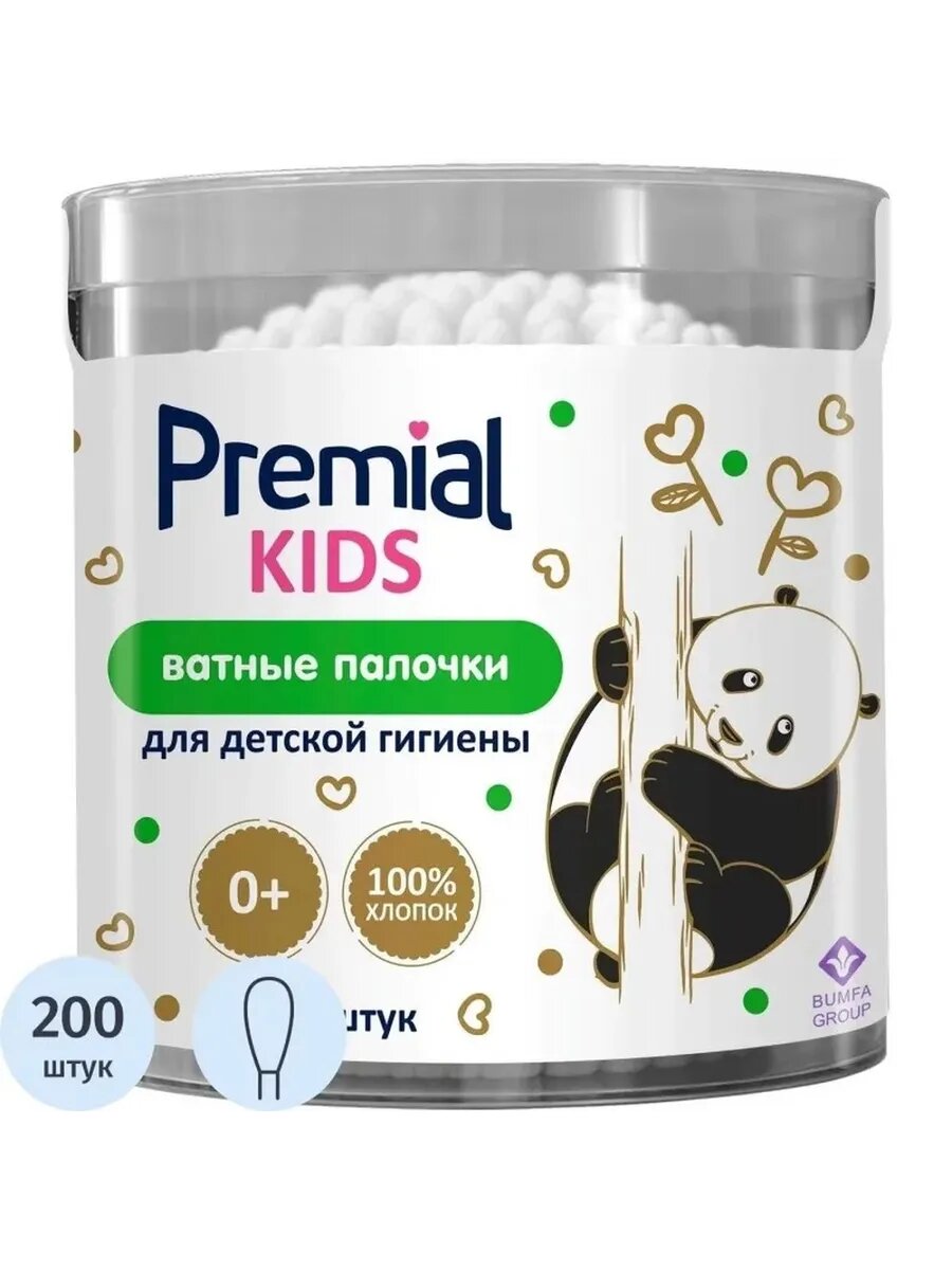Детские ватные палочки для ухода за малышом