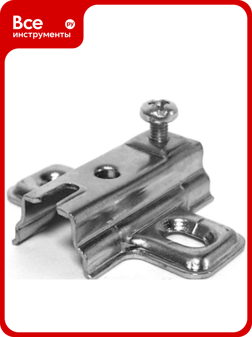 Монтажная планка Hafele ответная, регулируемая, из нержавеющей стали, цвет никель