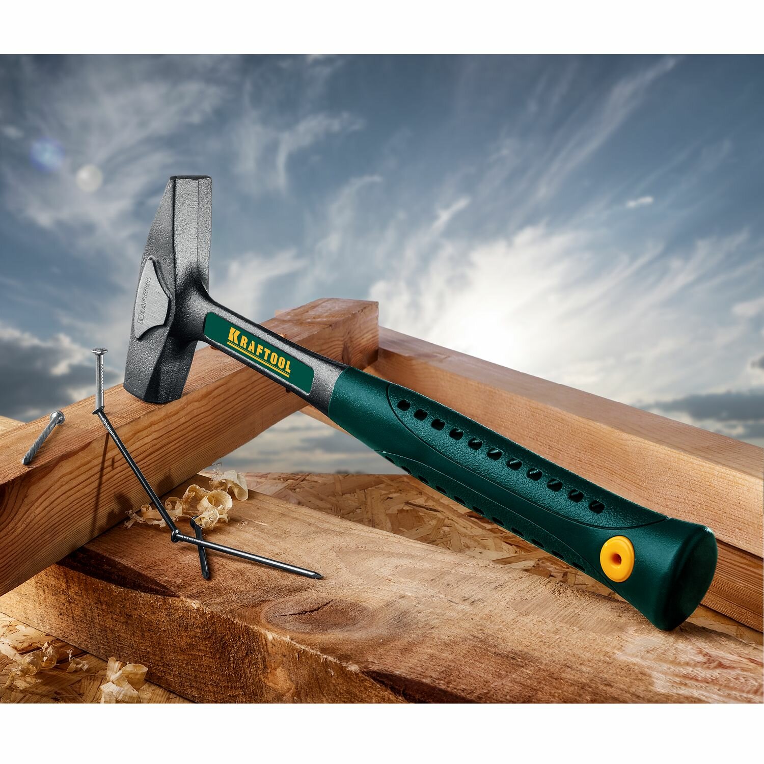 Молоток слесарный цельнокованый KRAFTOOL Thor, 500 г, арт. 20070-05