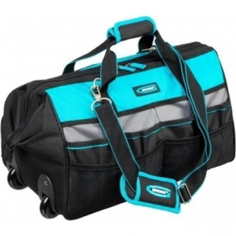 Сумка для инструмента, 500х280х290мм, выдвижная рукоятка, колеса, наплечный ремень Gross